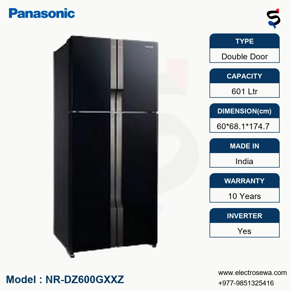 PANASONIC REFRIGERATOR 601 LTR Frost Free SBS Inverter | Electrosewa