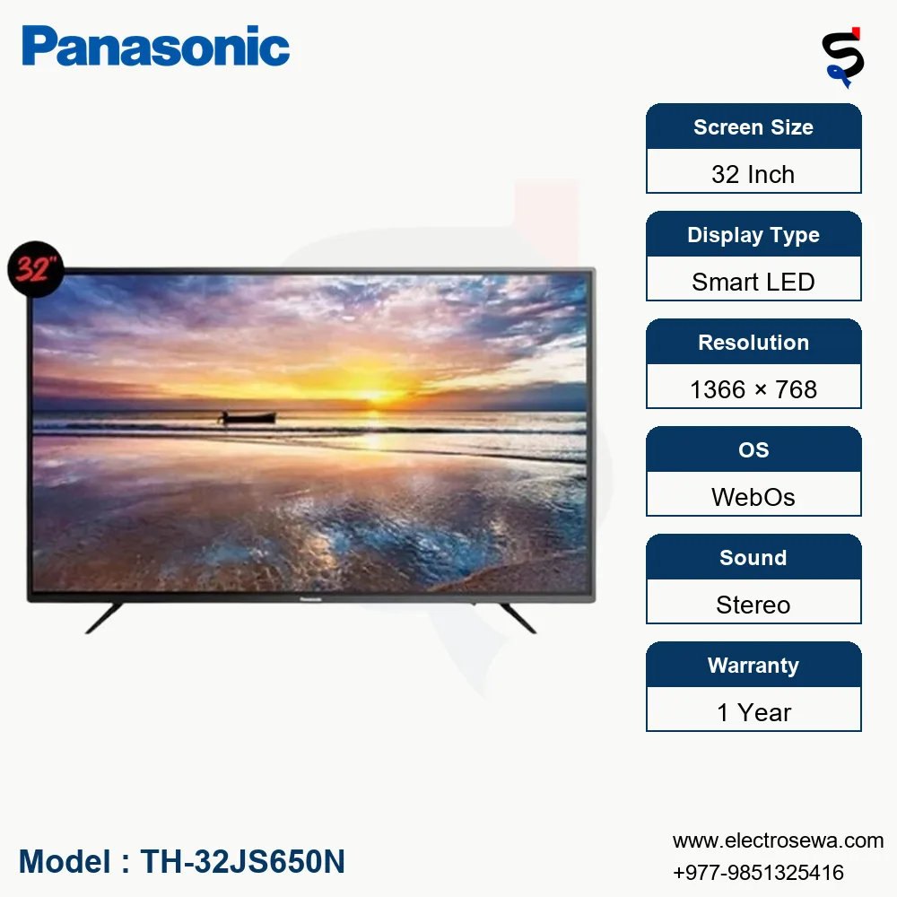 PANASONIC TV - 32 Inch - Smart LED (TH-32JS650N)