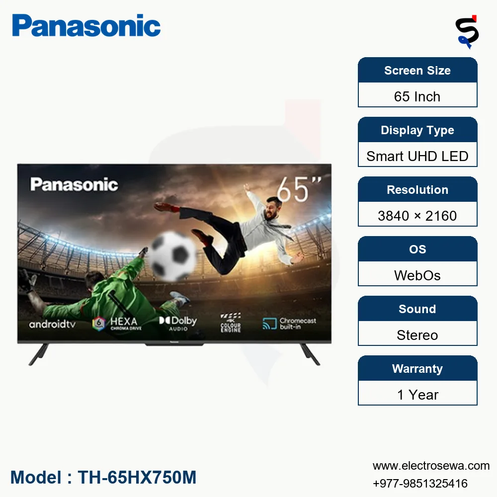PANASONIC TV - 65 Inch - Smart UHD LED (TH-65HX750M)