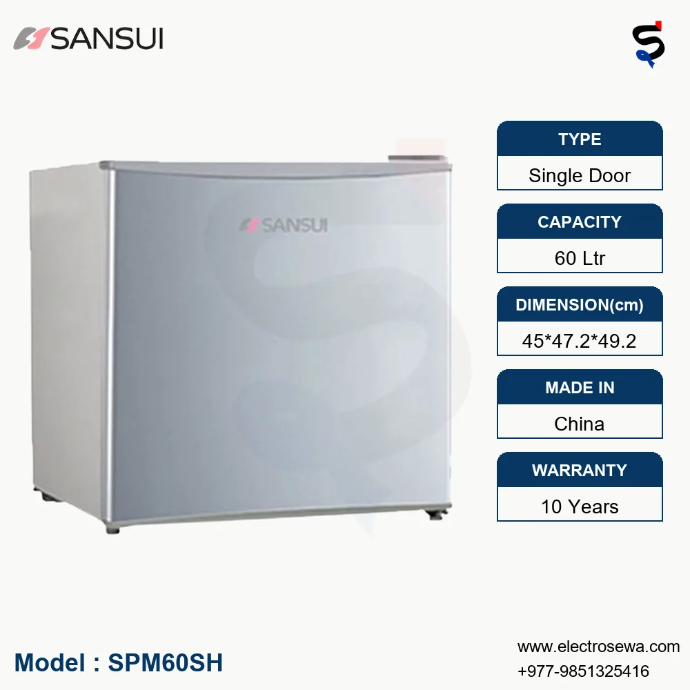 SANSUI REFRIGERATOR - 60 LTR - SINGLE DOOR (SPM60SH)