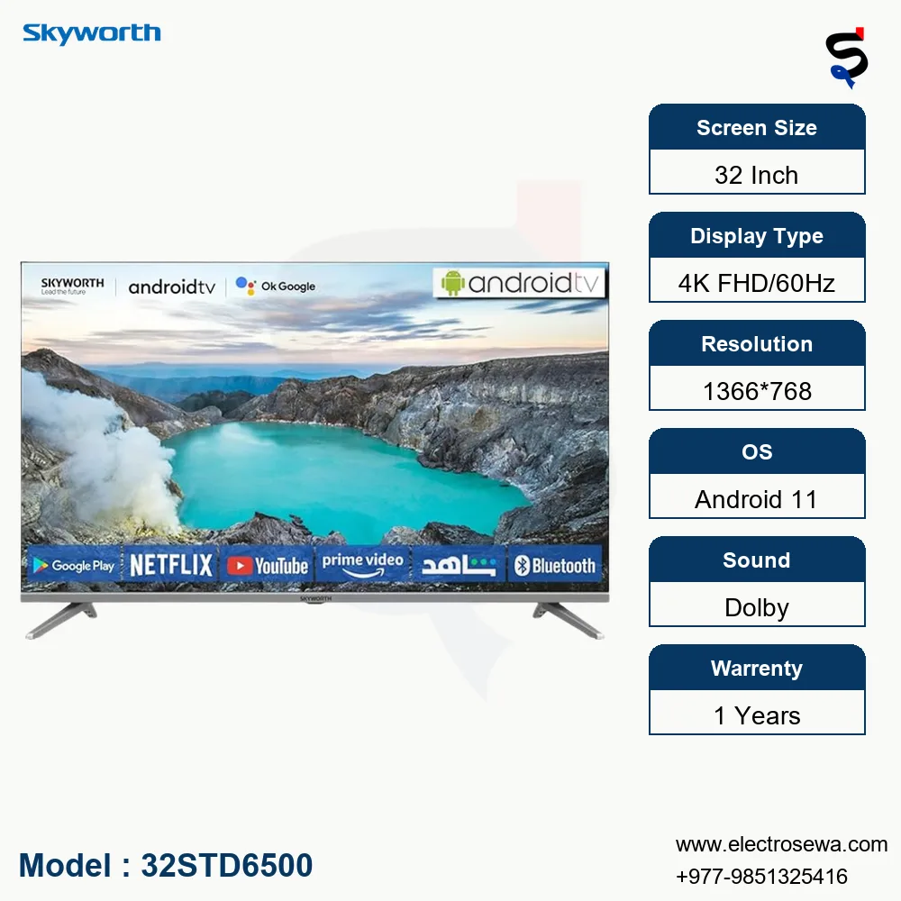 SKYWORTH SMART LED FHD TV– 32 Inch (32STD6500)