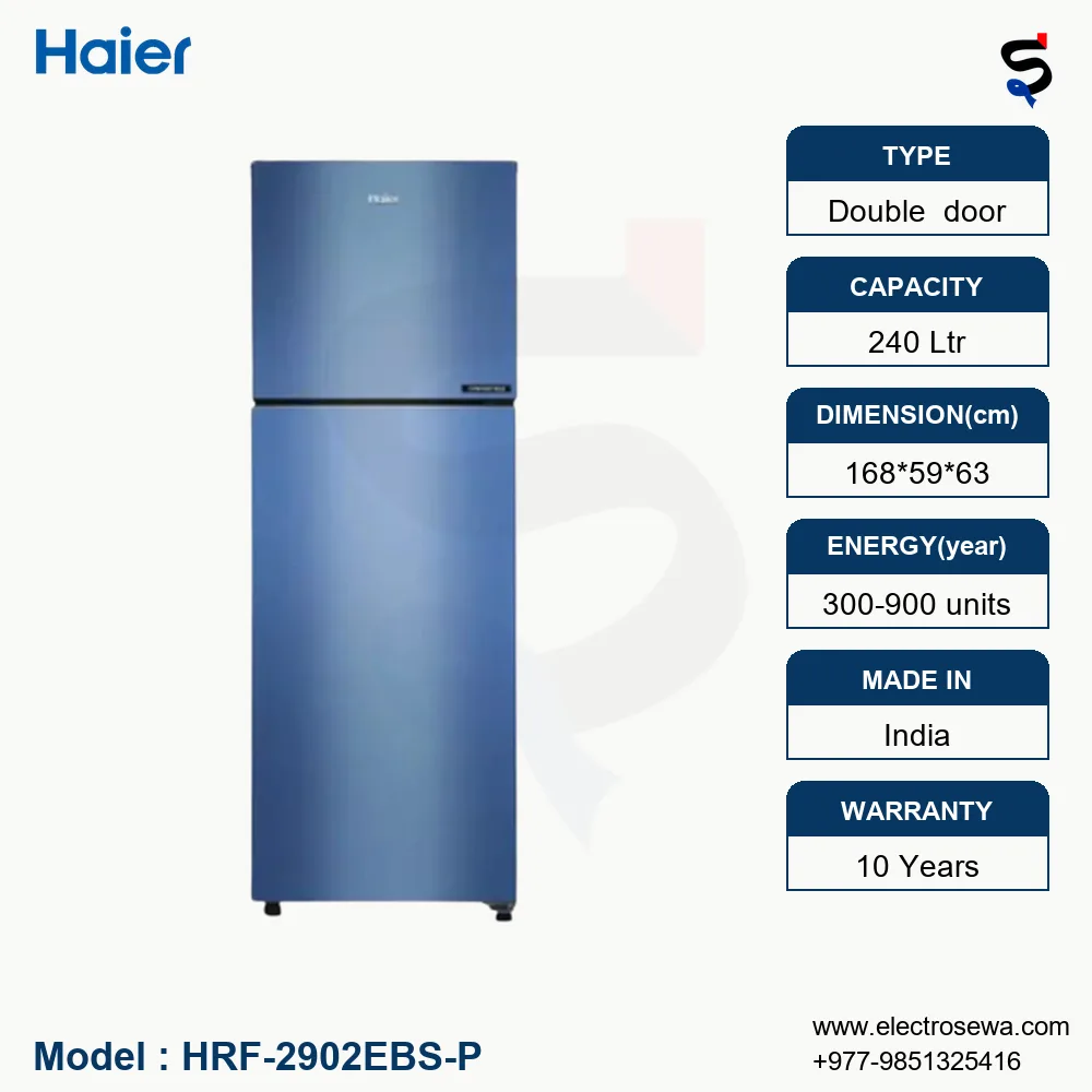 Haier Refrigerator Double Door 240 Ltr Now Available on Electrosewa