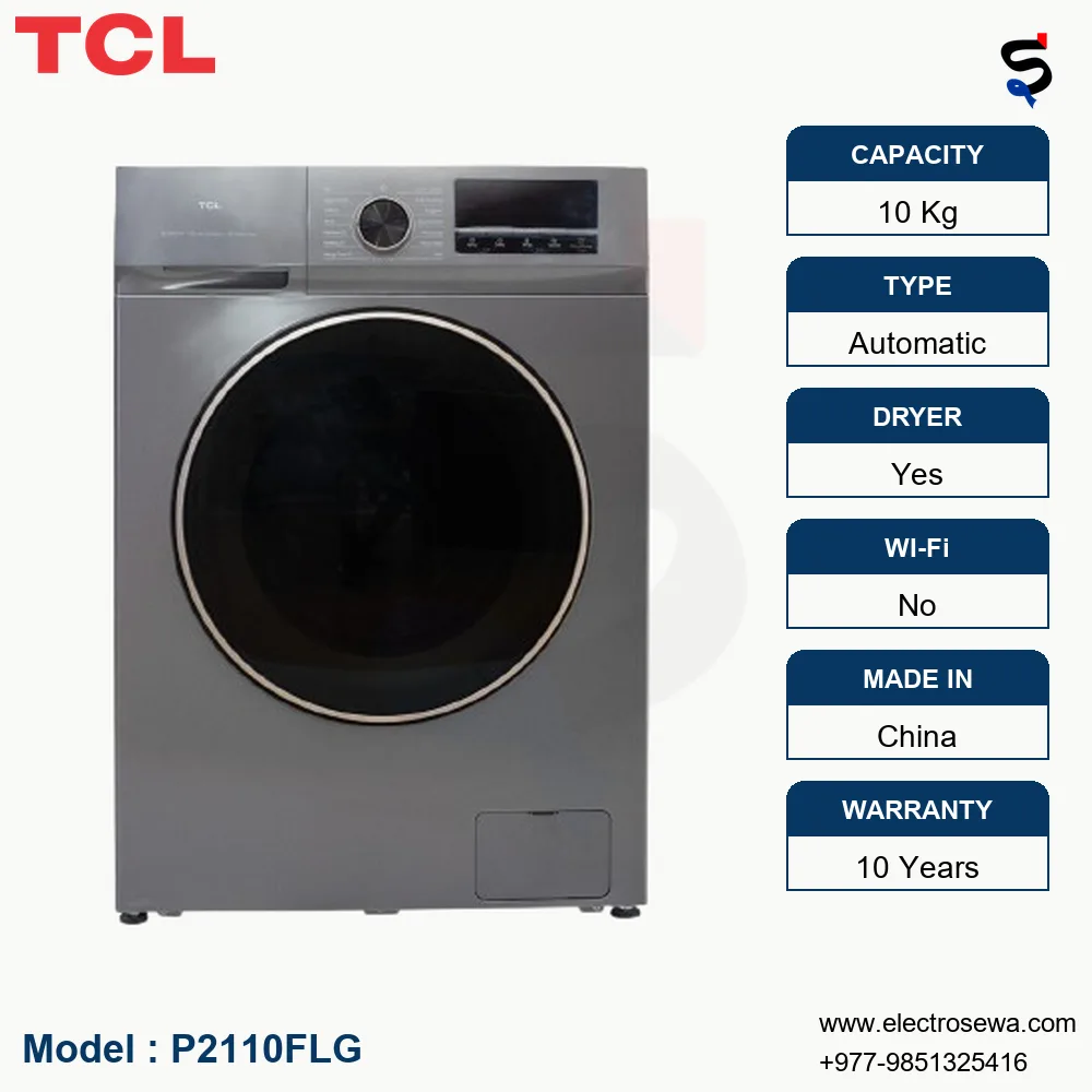 TCL Washing Machine 10 Kg Front Load - Efficient Laundry Solution for ...