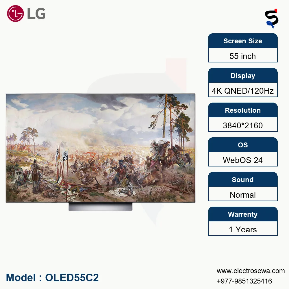 LG 55 Inch TV OLED evo 4K UHD Smart (OLED55C2): Elevate Your Home ...