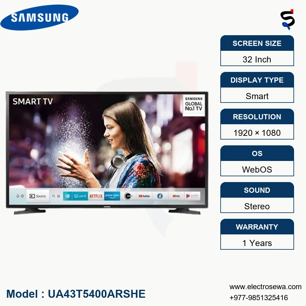 Explore Smart Entertainment with Samsung TV 43 Inch Full HD LED TV
