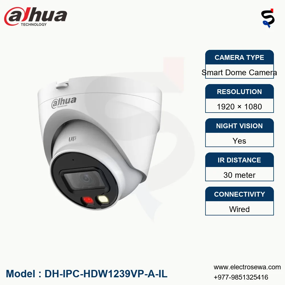 Buy DAHUA 2MP Smart Dual Light Dome Camera