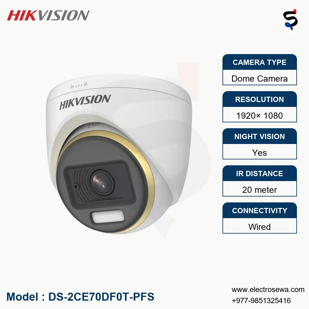 Buy HIKVISION 2MP ColorVu Audio Dome Camera from electrosewa