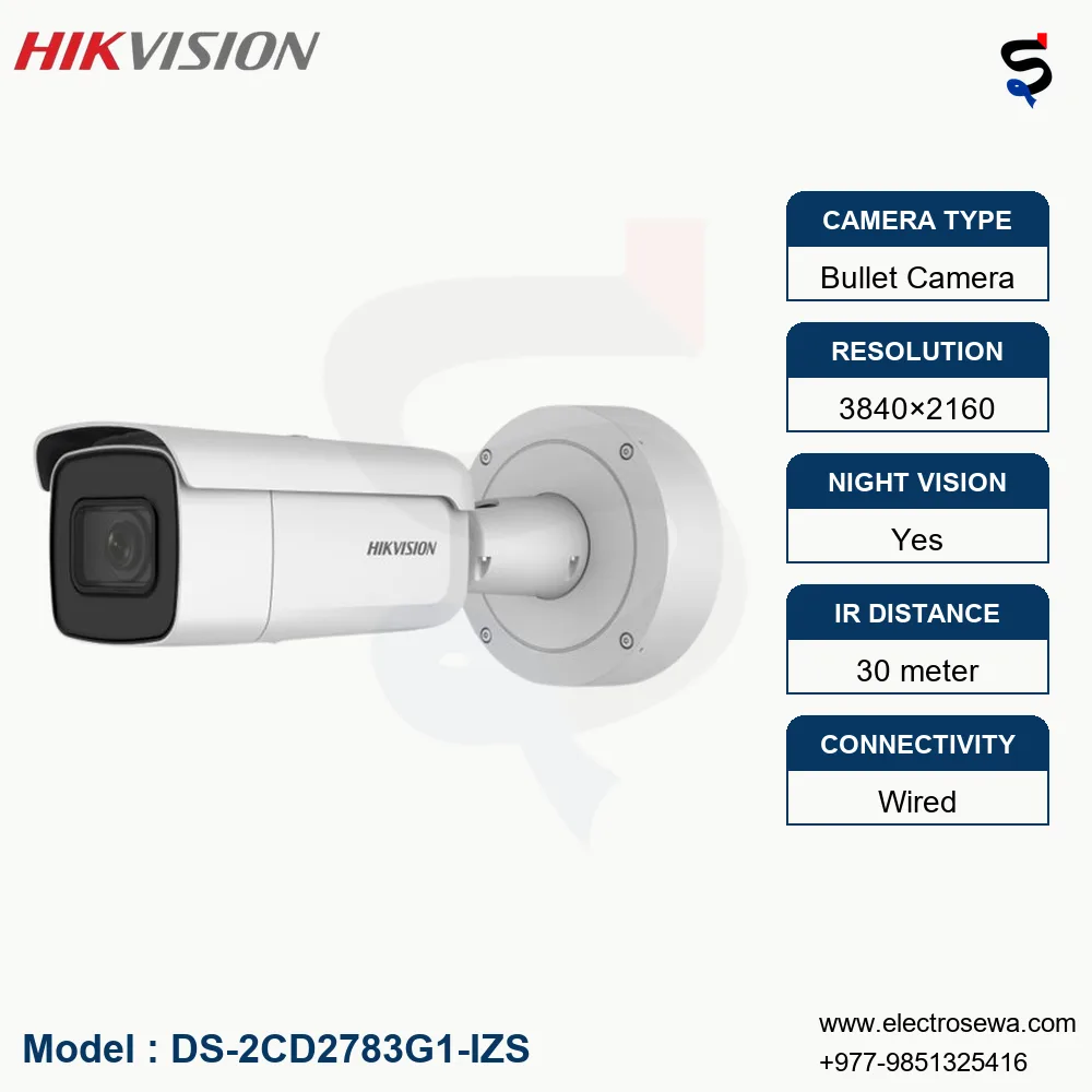Buy HIKVISION 8MP Motorized Bullet Camera from electrosewa