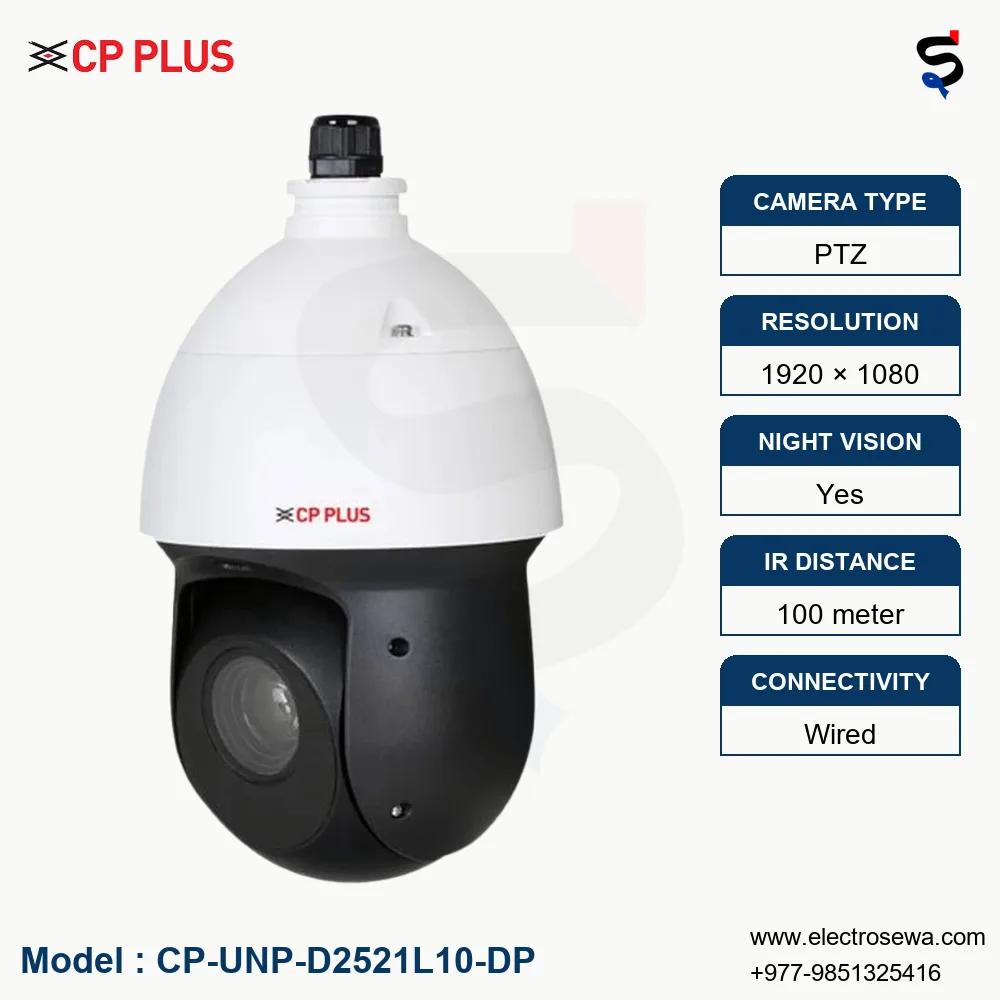 Buy CP PLUS 2MP HD Network IR PTZ Camera from electrosewa