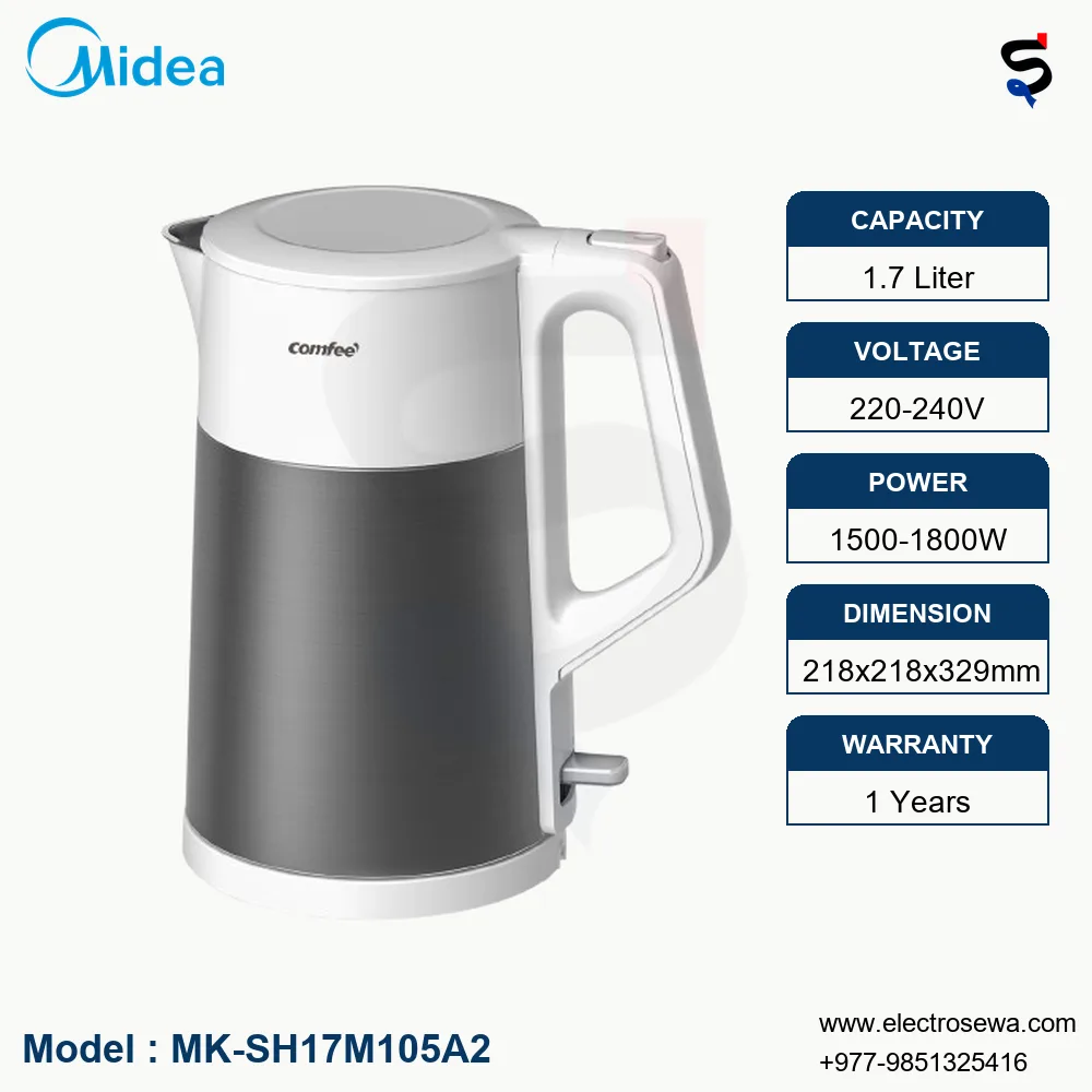 Buy MIDEA Electric Jug Kettle 1.7L from electrosewa